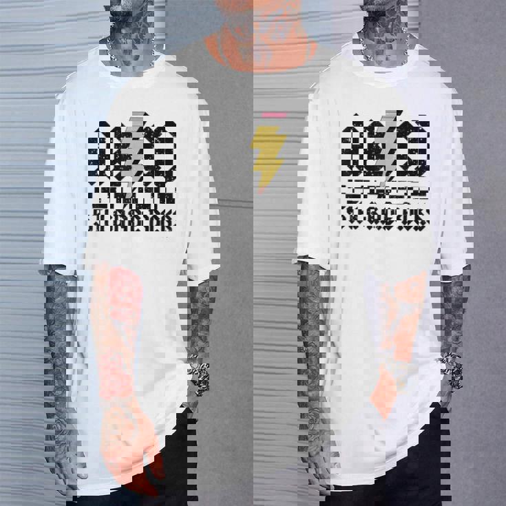 5Th Grade Rock And Roll Letters Abcd Alphabet Back To School T-Shirt ...