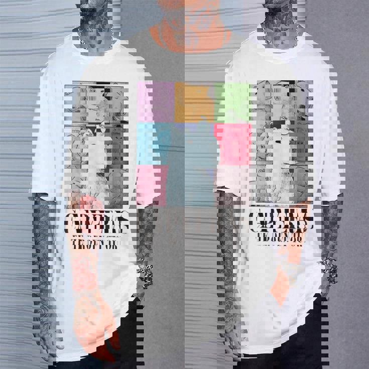 Capyeras Capybara Color Concert Tour Cute Animals T-Shirt - Monsterry