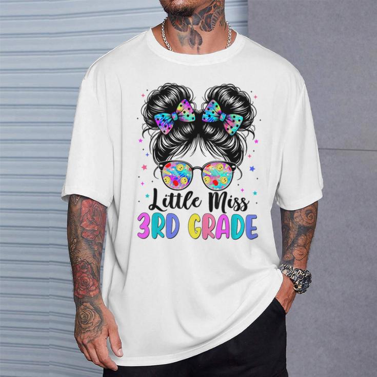 Little Miss 3Rd Grade Girls Teachers Retro Back To School T-Shirt ...