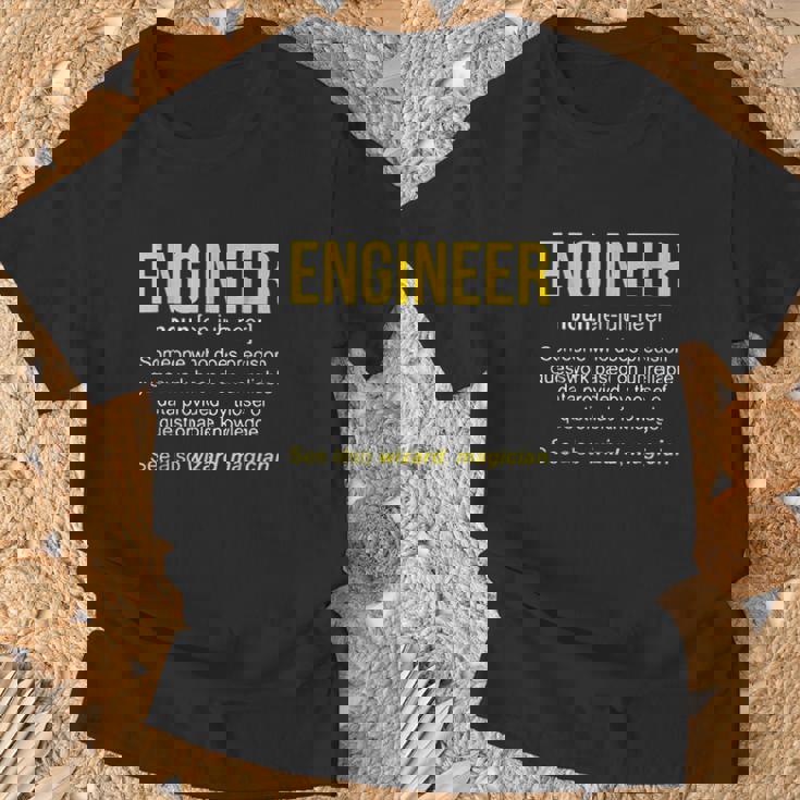 Engineer Noun Definition Funny Engineering T-Shirt - Thegiftio