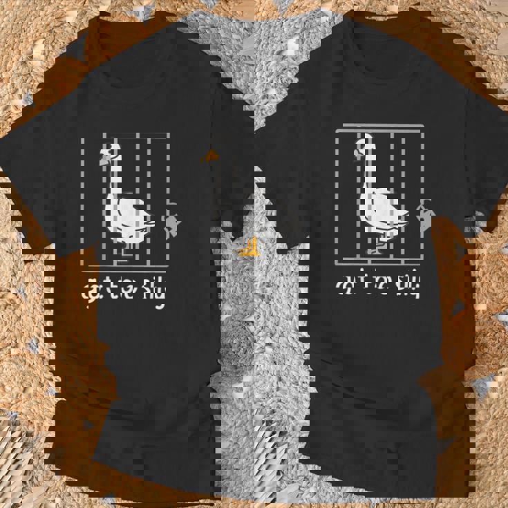 Saying Duck Go To Silly Goose In Jail T-Shirt - Seseable