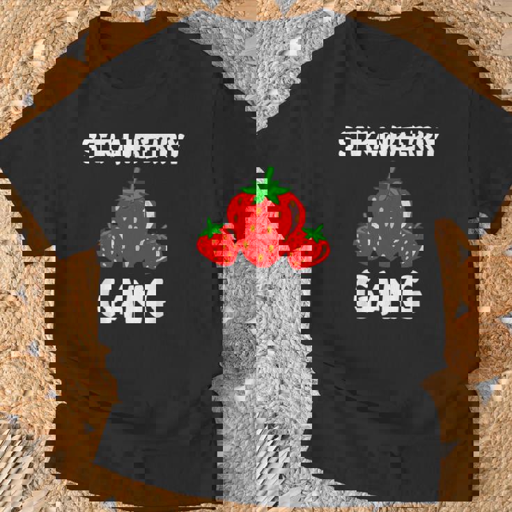 Strawberry Gang Sweet Summer Fruits Strawberry Picker Team T-Shirt ...