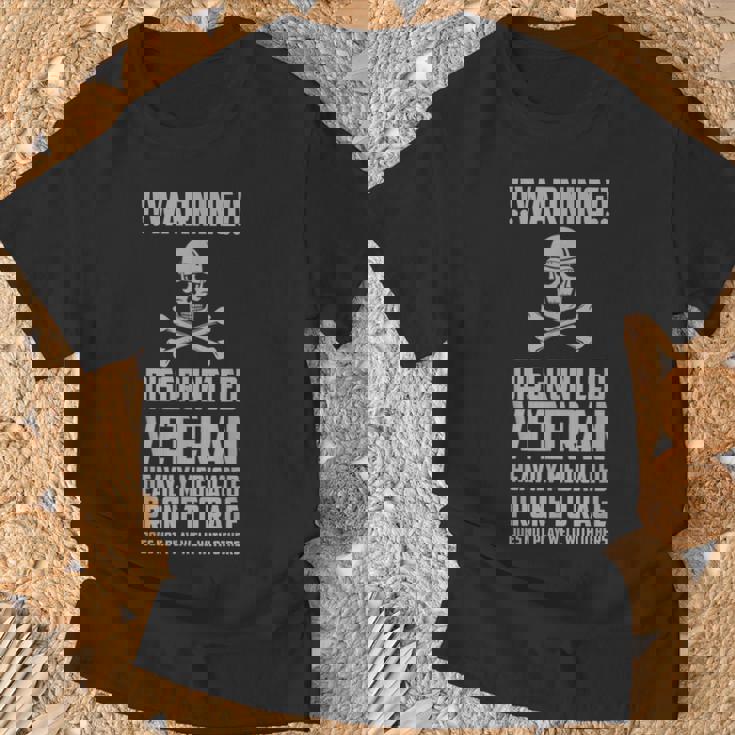 Warning Disgruntled Veteran Heavily Medicated Prone To Rage T-shirt ...