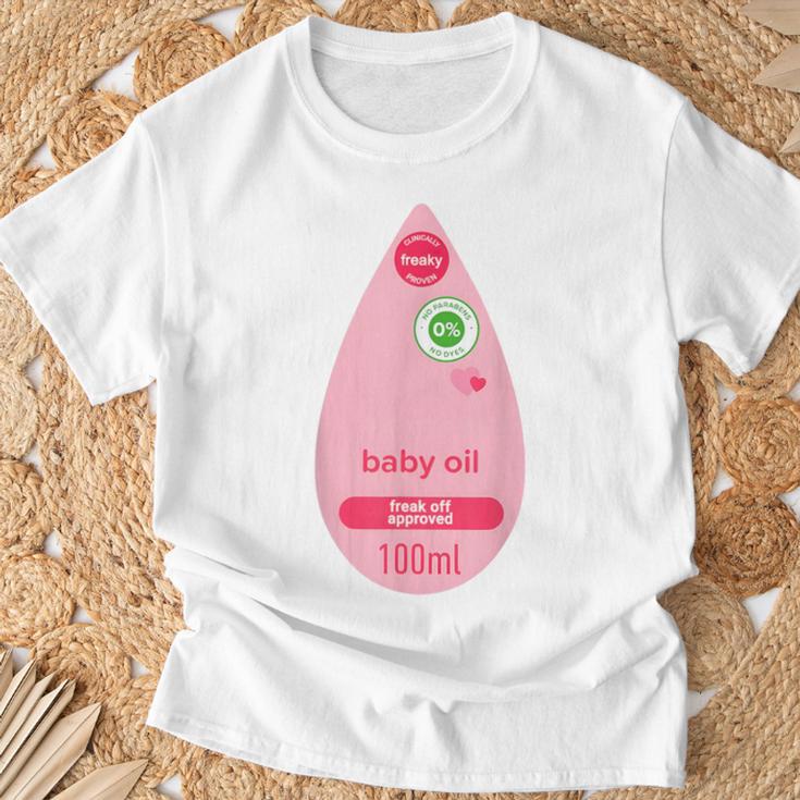 Baby Oil Halloween Costume Women Men Halloween Costume T-shirt - Monsterry