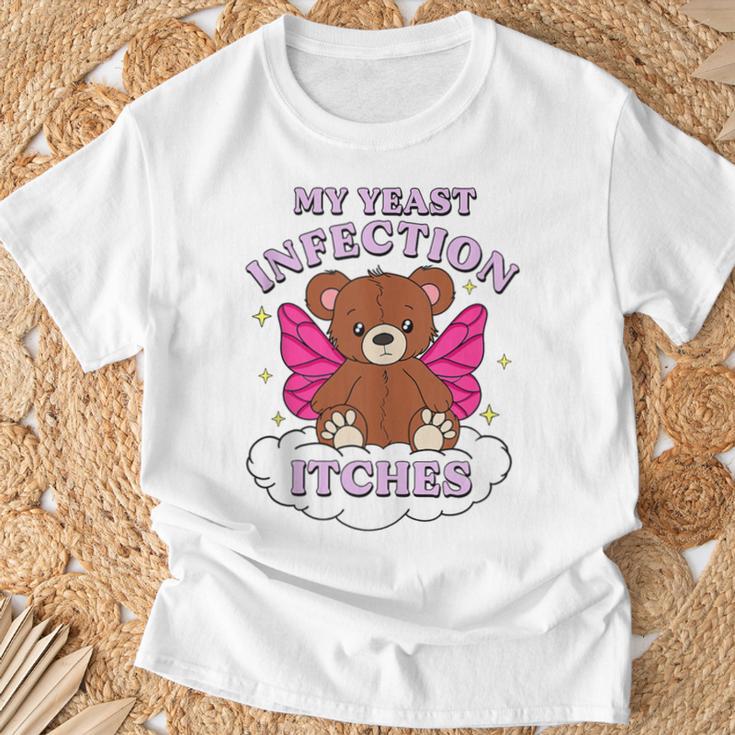 Meme My Yeast Infection Itches Weird Humor Offensive T-Shirt | Mazezy
