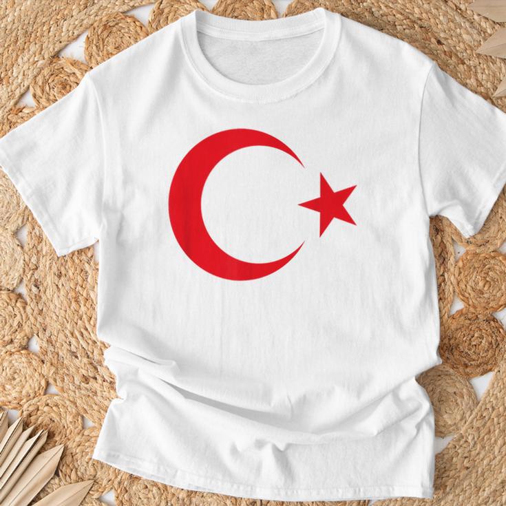 Turkish Flag Turk Bayragi Ataturk Islam Turkish Flag Turkish T-Shirt ...