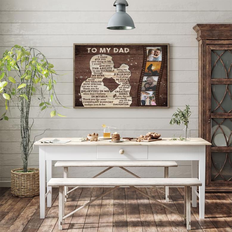 Personalized To My Dad Canvas - Gift For Dad From Daughter | Family ...