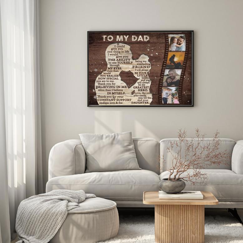 Personalized To My Dad Canvas - Gift For Dad From Daughter | Family ...