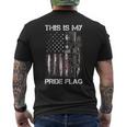 This Is My Pride Flag Gun Usa American 4Th Of July On Back Men's T ...