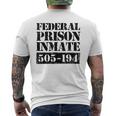Federal Prison Inmate Jail Halloween Costume Party Fun Men's T-shirt ...