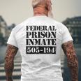 Federal Prison Inmate Jail Halloween Costume Party Fun Men's T-shirt ...