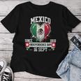 Mexico Flag Vintage Mexican Patriotic Mexican Flag Women T-shirt | Mazezy