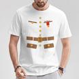 Party Theme Colonel Outfit Col Vest Color Mustard Costume T-Shirt | Mazezy