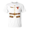 Party Theme Colonel Outfit Col Vest Color Mustard Costume T-Shirt | Mazezy