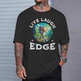 Live Laugh Edge Ironic Brainrot Meme Edging Quote T-Shirt - Monsterry