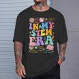In My Stem Era Science Teacher Back To School Groovy T-Shirt | Mazezy