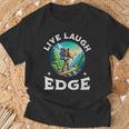 Live Laugh Edge Ironic Brainrot Meme Edging Quote T-Shirt - Monsterry